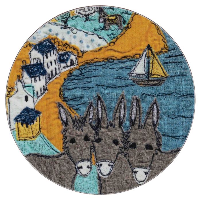 Poppy Treffry - Donkeys by the Bay - Coaster | The Donkey Sanctuary Shop