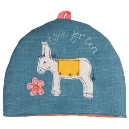 Poppy Treffry Embroidered Small Tea Cosy - Dark Teal | The Donkey ...